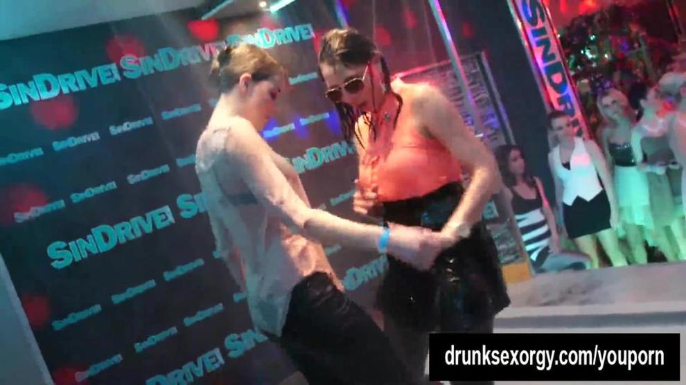 Party Lesbians Dancing Erotically In Sex Orgy
